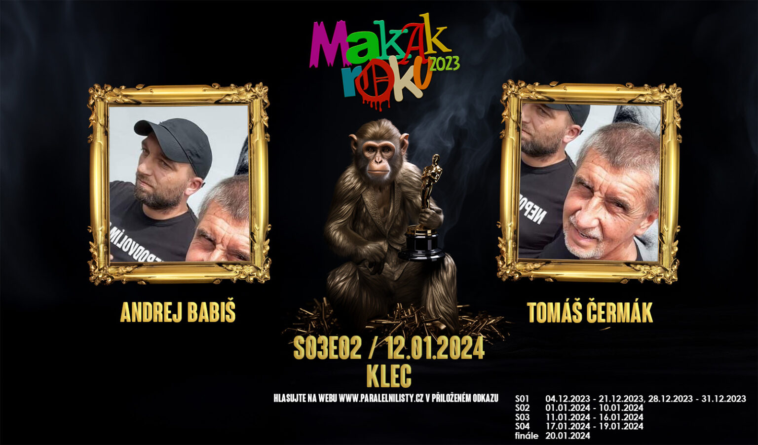 Makak roku 2023 S03E02 – Andrej Babiš vs. Tomáš Čermák – Paralelní listy